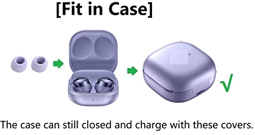 JNSA Silicone Eartips Replacement for Galaxy Buds Pro Earbuds , S/M/L 3 Size 3 Pairs ,Fit in The Case, Earbuds Ear Gels Ear Tips, Violet