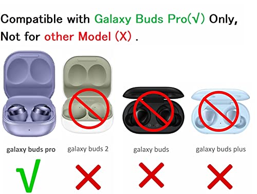 JNSA Silicone Eartips Replacement for Galaxy Buds Pro Earbuds , S/M/L 3 Size 3 Pairs ,Fit in The Case, Earbuds Ear Gels Ear Tips, Violet