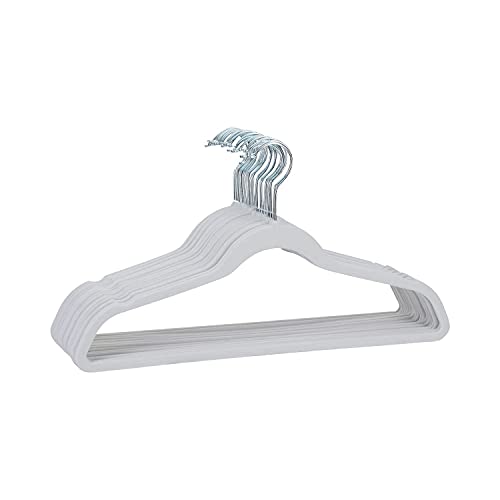 HangAroma Non-Slip Scented Velvet Hangers - Heavy Duty Clothes Hanger - Ultra Thin Space Saving 360 Degree Swivel Hook - Ideal for Coats, Jackets, Pants, & Dress - Cotton Blossom - 6 Pack