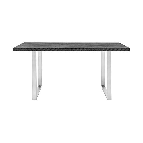 Armen Living Fenton and Gray Pacific 7 Piece Modern Rectangular Dining Set
