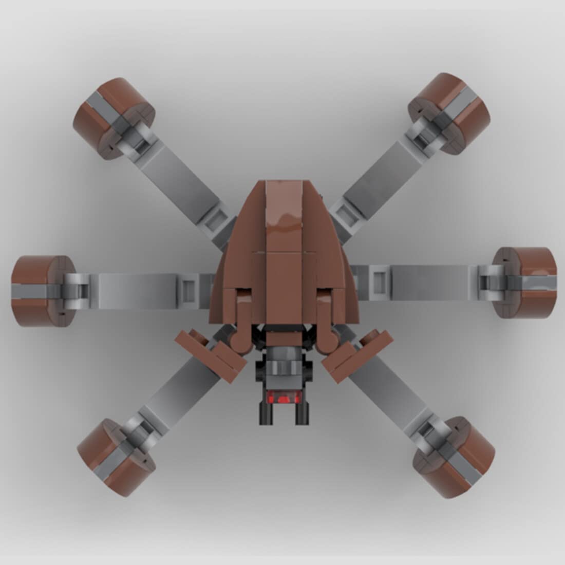 AnDesign Crab Droid Robot Military Building Kit 142 Pcs ww2 Building Blocks Toys Set Compatible with Lego Space War for Kids Adults MOC-87372
