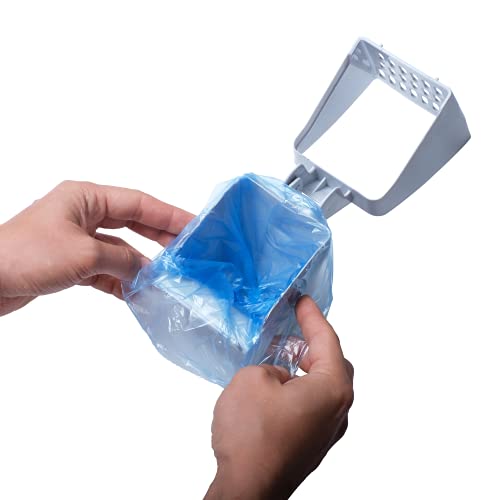 PURRFECT POUCH Cat Litter Shovel | Built-in Cat Litter Scooper with Holder | Scoop and Bag at the Same Time | Includes 1 Roll of Waste Bags
