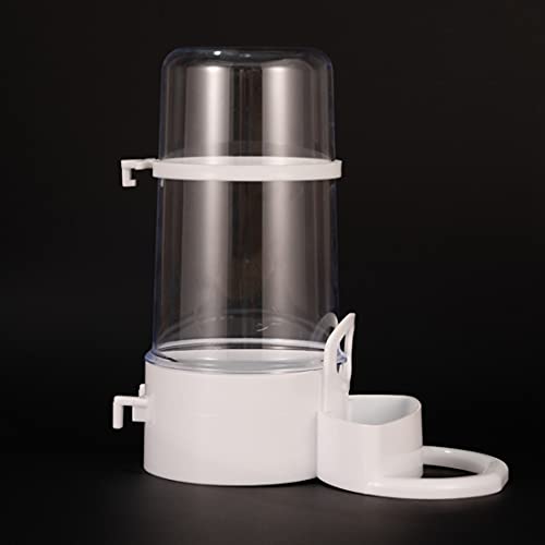 PetPhindU 415ml Bird Feeder Parrot Automatic Feeder Water Dispenser Bottle Drinking Bowl Anti-Spatter Leak-Proof Large Waterer for Farm Parrots Budgie Cockatiel Lovebirds
