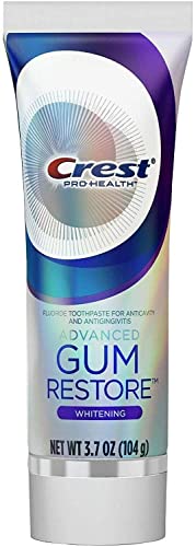 Crest Pro Health Gum Restore Advanced Whitening Toothpaste, 3.7 Oz (104g) - Pack of 2