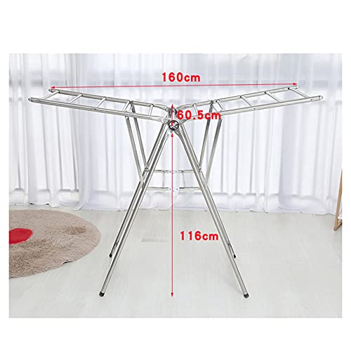 LTLGHY Rack Clothes Foldable, Laundry Drying Rack for Indoor Outdoor,Easy Storage Clothes Drying Rack, Free of Installation Garment Rack