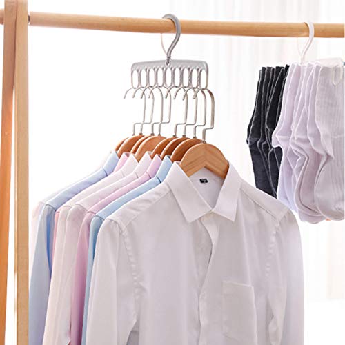 Multi-use Clothes Hanger Plastic Home Excellent Clamping Organizer Hanger for Wardrobe
