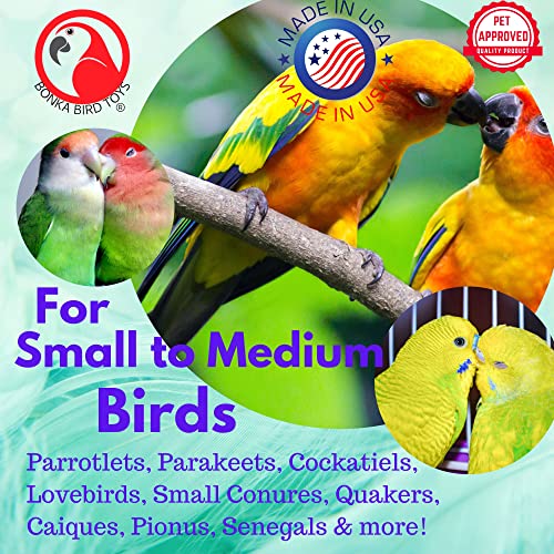 Bonka Bird Toys 3648 Bumpy Flower Small Bird Toy Cockatiel Parakeet Natural Chewy