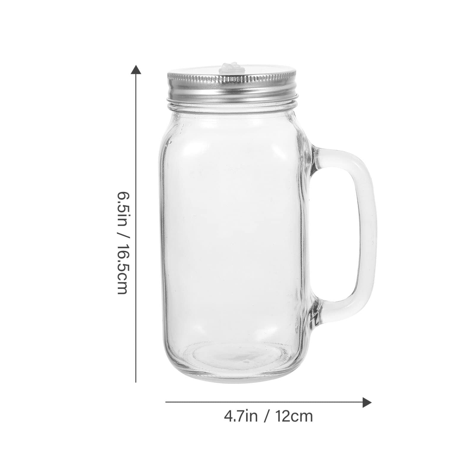 Luxshiny 1 Set Juice Glass Milk Tea Drinking Cup Covered Cup Coffee Cups Reusable Water Bottle with Handle Bottle Tumbler with Straw Cold Drink Cup Straw Mug Beverage Cup