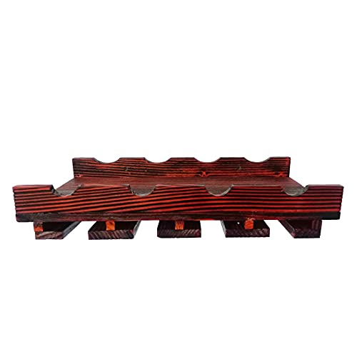 HIVVI Wall Mounted Wine Rack, Designed Specifically for Wine Bottles Glass, Floating 16.5 Inch Wooden Shelf,Home and Kitchen Decor
