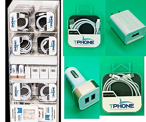 Wholesale Cell Phone Accessories Display Includes 102 Items Retail Value $599