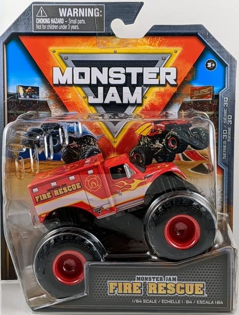 Monster Jam Fire Rescue Truck Series 30 (1:64 Scale)