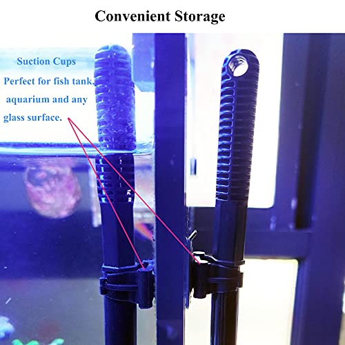 Fish Tank Cleaning Tools 5 in 1 Aquarium Clean Set Fish Net Gravel Rake Algae Scraper Fork Sponge Brush Glass Cleaner Tools Kit