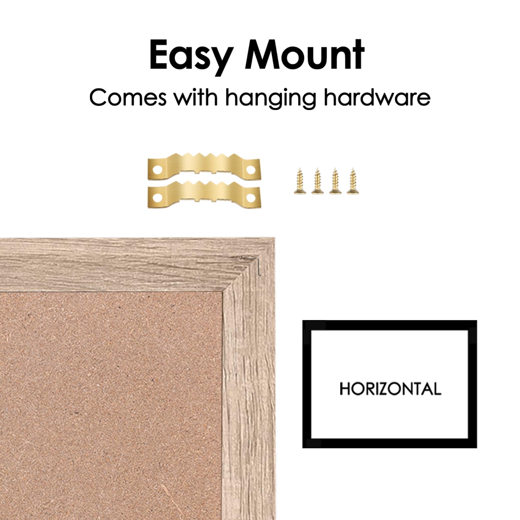 TORASO Whiteboard Calendar & Corkboard,Small Combination Dry Erase White Board & Bulletin Board, 13" x 17",Rustic Brown Frame Calendar/Cork Combo Board(ZHYL-RB-3343)