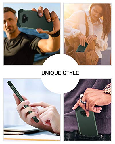 BENTOBEN Galaxy Note 9 Case, Phone Case Samsung Note 9, Heavy Duty 3 in 1 Rugged Hybrid Hard PC Soft Silicone Bumper Shockproof Drop Protective Girls Women Boy Cute Cover for Galaxy Note 9, Dark Green