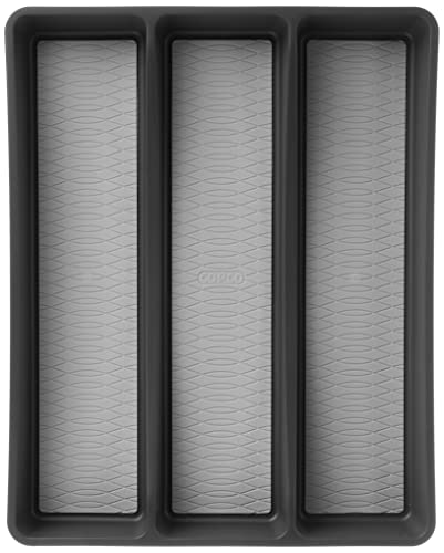 Copco Basics 3 Compartment Organizer, Charcoal Gray/Light Gray