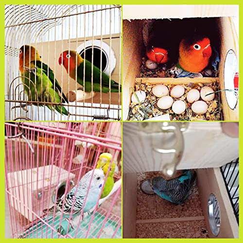 kathson Parakeet Nest Box Budgie Nesting House Cockatiel Breeding Parrots Mating Box for Lovebirds Small and Medium-Sized Birds(S)