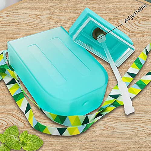 Mr.Dai Cute Water Bottles with Straws for Kids,Unique Kawaii Popsicle Shaped Plastic Leakproof Kettle 300ML,Adjustable Shoulder Strap Transparent Water Juice Drinking Jug BPA Free (blue)