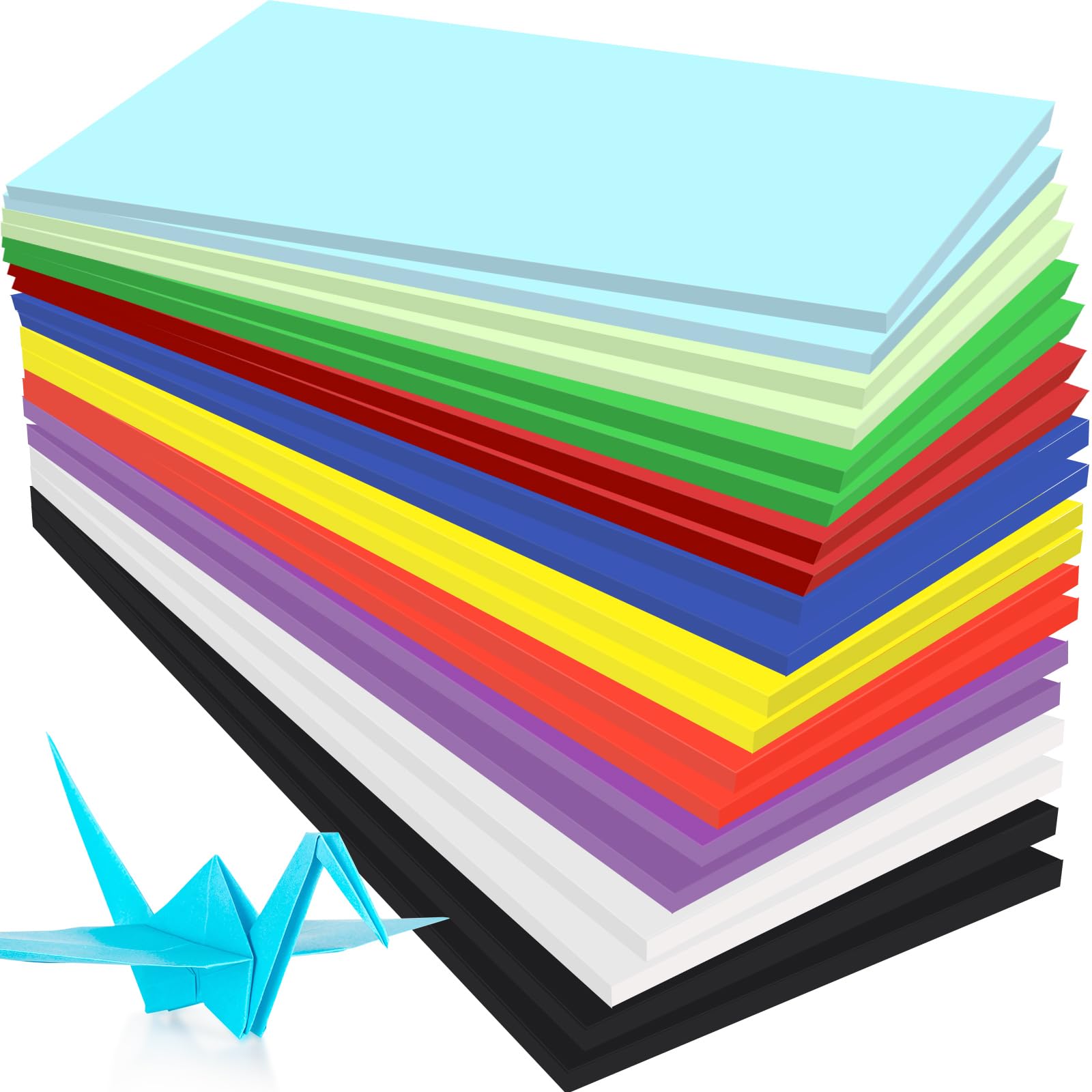 Seajan 760 Sheets Construction Paper Card Stock Bulk Assorted Color Printer Craft Paper Lightweight for School Supplies Kids Arts DIY Drawing Printing (Bright Colors, 12 x 18 Inch)