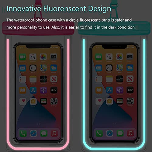 Karvense Waterproof Cell Phone Pouch Case, 2 Pack Universal Waterproof Phone Bag/Holder for iPhone/Samsung Galaxy/Pixel, Underwater Dry Bag for Travel, Vacation, Beach, Kayaking,Snorkeling, Water Park