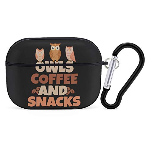 Owl Humor Design Airpods Case Cover for Apple AirPods Pro Cute Airpod Case for Men Women Boys Girls Silicone Protective Skin Airpods Accessories with Keychain