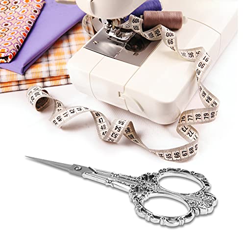 Hisuper 2 Pairs Crafting Scissors 4.5 Inch Sewing Scissors Small Sharp Craft Scissors with Leather Scissors Cover Embroidery Scissor Shears for Fabric Needlework Crochet Threading Tool