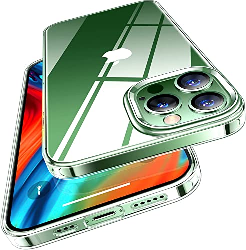 TORRAS Crystal Clear iPhone 13 Pro Max Case, [Long Lasting Clarity] Ultra-Thin Slim Fit iPhone 13 Pro Max Phone Case, Soft Silicone Cover Phone Cases for iPhone 13 Pro Max 6.7 inch, Crystal Clear