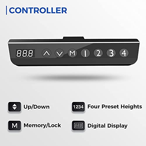 EUREKA ERGONOMIC Standing Desk L Shaped, 60 Inch Gaming Desk Electric Height Adjustable Dual Motor Rising Sit Stand Up Corner Desk for Computer Home Office, Smart Memory Preset Mousepad, Large, Left