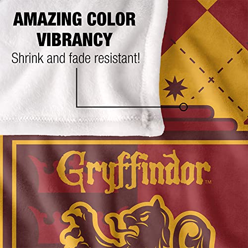 Harry Potter Gryffindor Plaid Sigil Silky Touch Super Soft Throw Blanket 36" x 58",Gryffindor Plaid Sigil