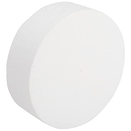 Hedume Set of 4 Round Foam Cake Dummy, 4 Sizes Cake Foam Dummies, 6-12 Inches Foam Cake Dummy for Decorating and Wedding Display