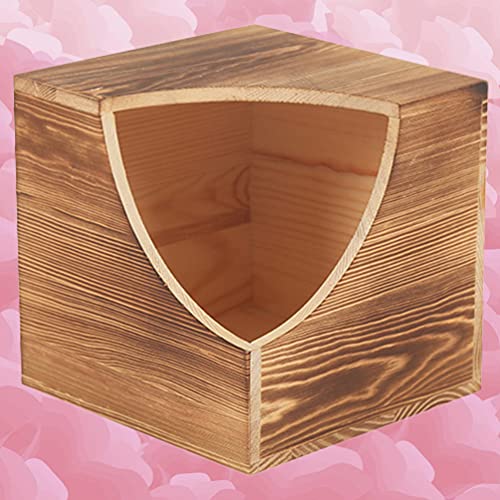 YARDWE Wood Bird House Bird Breeding Box Cage Natural Bird Nest Parakeet Nesting Box Bird Hut for for Finch Cockatiel Budgie Conure Parrot