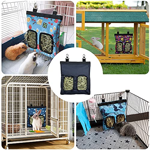 Guinea Pig Hay Feeder, Hanging Rabbit Hay Feeder Bag for Guinea Pigs Bunnies Chinchillas. Stars