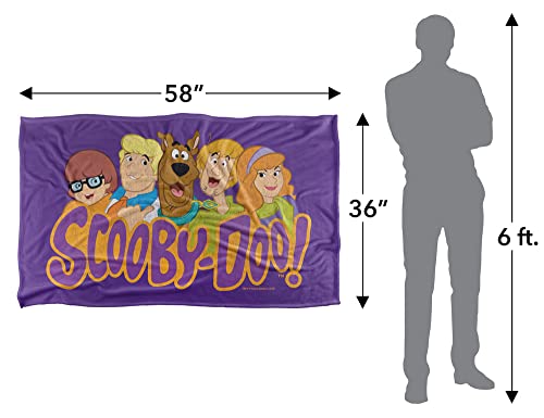 Scooby Doo Scooby and Gang Purple Silky Touch Super Soft Throw Blanket 36" x 58",Scooby Gang