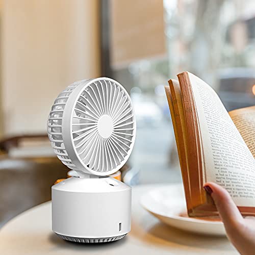BIGTREE USB Portable Mini Misting Fan,Desktop Table Fan with 350ML Large Water Tank,Cooling Misting Fan for Working,Travel,Office, Outdoor