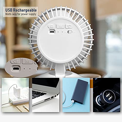 BIGTREE USB Portable Mini Misting Fan,Desktop Table Fan with 350ML Large Water Tank,Cooling Misting Fan for Working,Travel,Office, Outdoor