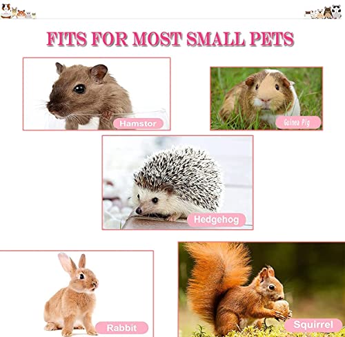 QeeHeng Small Animal Hanging Hammock,Small Pet Swinging Bed,Double-Layer Pet Cage Hammock for Ferret Rat Sugar Glider and Other Small Animals,Purple