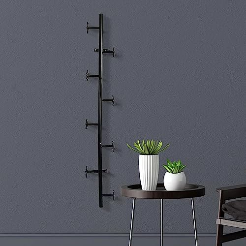 changqing Vertical Faucet Coat Rack Wall Mounted 35 Inch, Metal Rotatable Vertical Hat Rack for Wall, Modern Wall Coat Tree for Hats, Jackets, Bags, Entryway Bedroom
