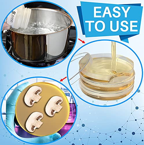 Potato Dextrose Agar Powder 100 Grams - Evviva Sciences - Makes 100-125 Premium Agar Petri Dishes - Premium Performance - Excellent for Mold & Fungus - Great for Mushrooms & Science Projects