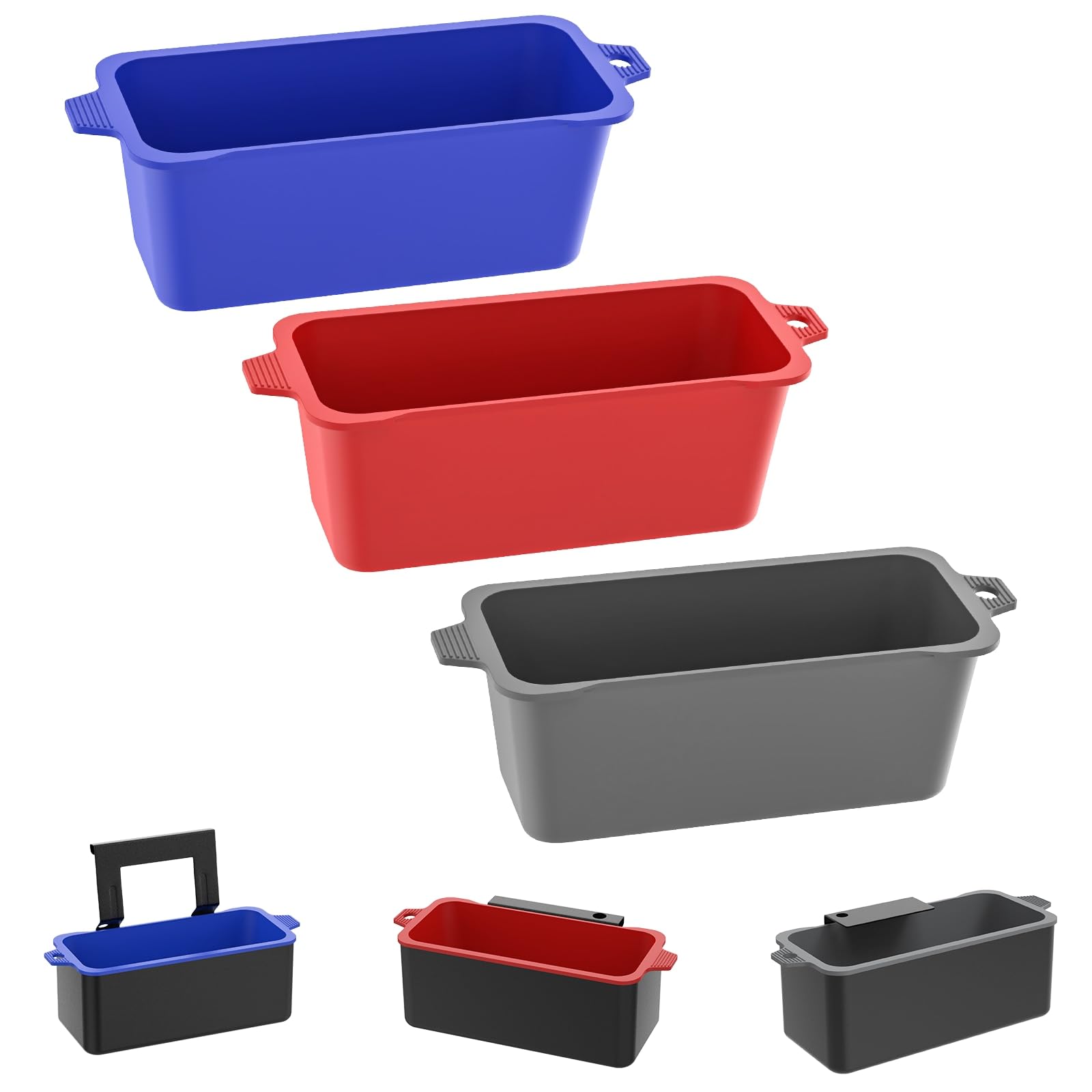 Tbgrepts 3Pcs Silicone Grease Cup Liners, Reusable Foil Drip Pan Liners, Griddle Rear Grease Catcher Liner, Silicone Grease Drip Tray Liner