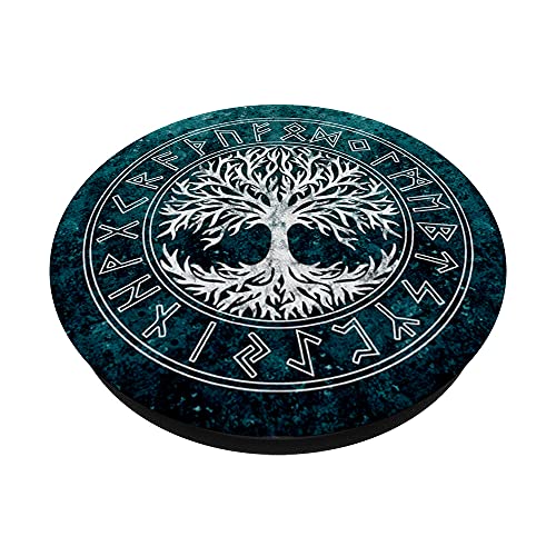 Celtic Tree of Life, Runes, Viking, Yggdrasil, Nordic Symbol PopSockets Swappable PopGrip