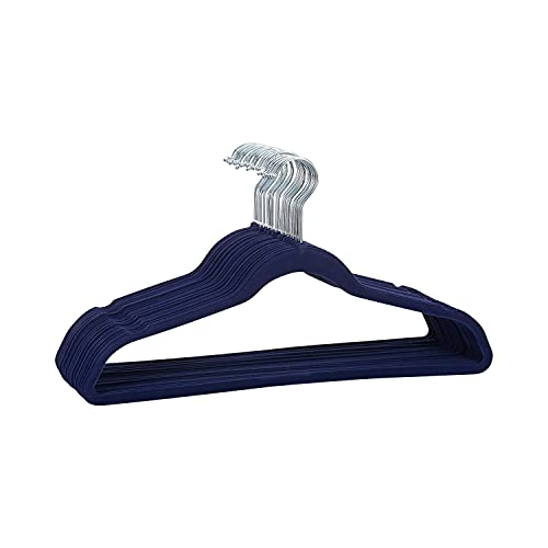 HangAroma Non-Slip Scented Velvet Hangers - Heavy Duty Clothes Hanger - Ultra Thin Space Saving 360 Degree Swivel Hook - Ideal for Coats, Jackets, Pants, & Dress - Fresh Air - 12 Pack