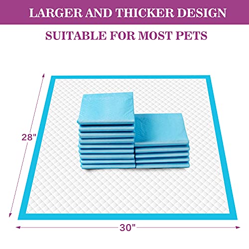 IMMCUTE Extra Large Dog Pee Pads 28"x30"-50 Count | X-Large Puppy Pee Training Pads Super Absorbent & Leak-Proof | Disposable Pet Piddle and Potty Pads for Puppies | Dogs | Doggie