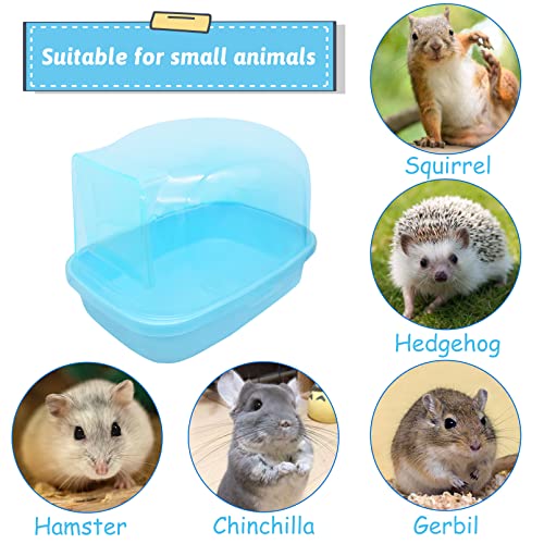 Hamiledyi Dwarf Chinchilla Sand Bath House,Syrian Hamster Sauna Room Plastic Small Animals Dust Bathroom Toilet for Hamster Gerbil Hedgehog Squirrel Totoro