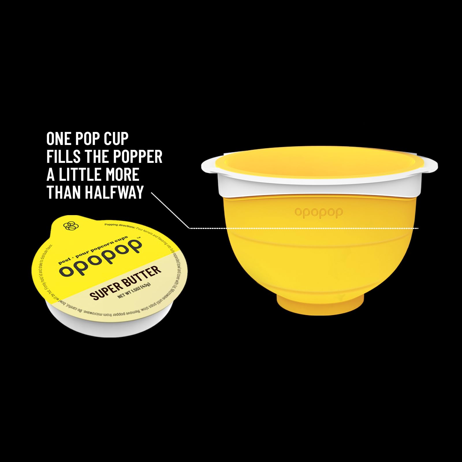 Opopop Microwave Popcorn - Variety 12-Pack Gourmet Popcorn Kit, Collapsible Silicone Popcorn Popper, Popcorn Maker, Gluten Free Snack-Sized Serving, BPA-Free and Dishwasher Safe