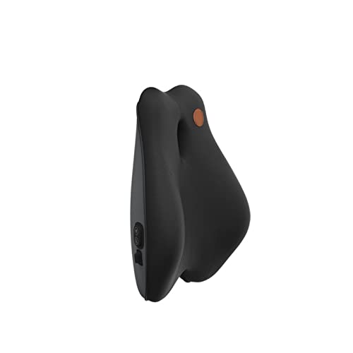 KIFRAL Neck Pillow Electric Massage Lumbar Pad Lumbar Support Car Seat Memory Foam Headrest Pillow Backrest Pillow Neck Pillow Drive (Color : Black)