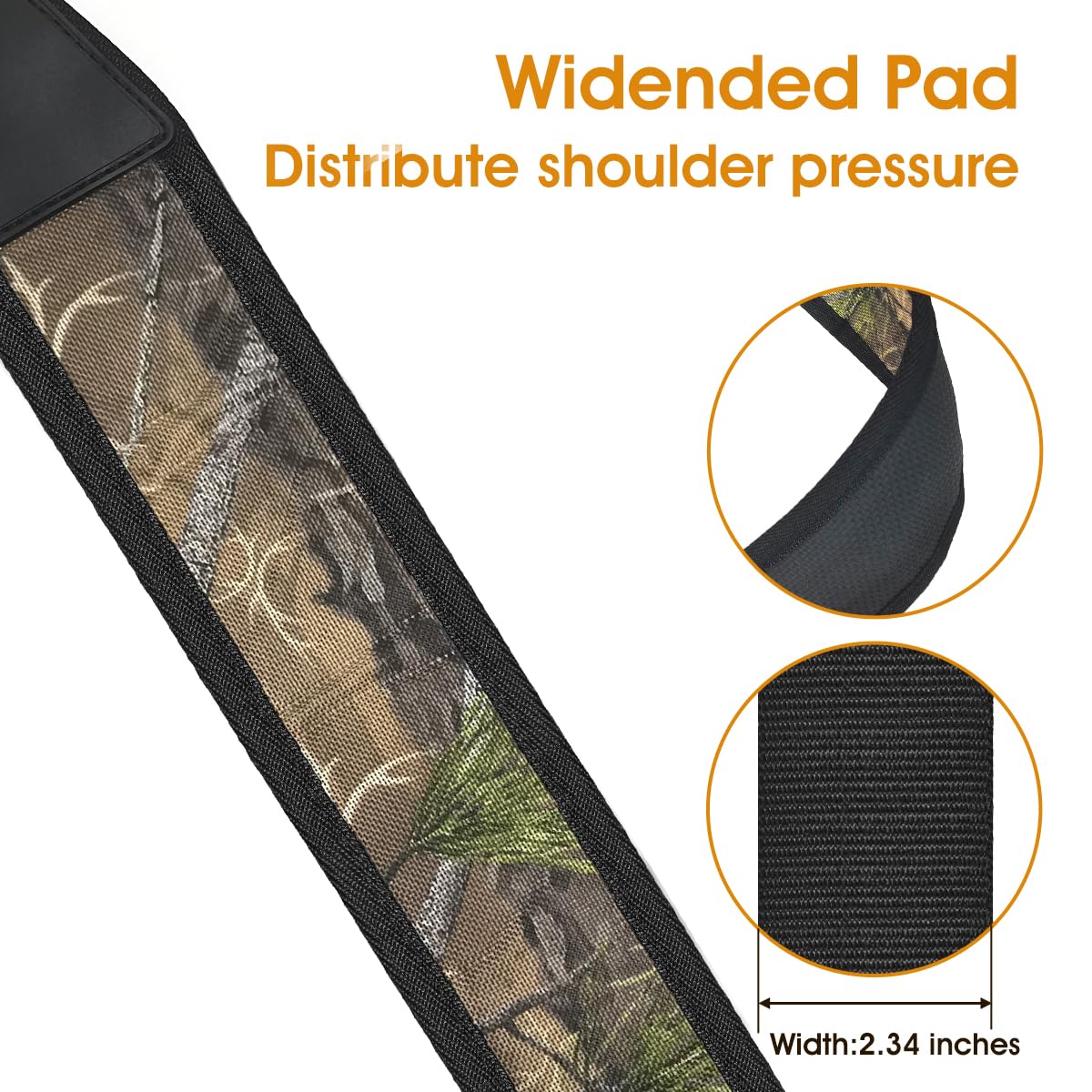 2 Point Gun Sling with Sling Swivels, Thicker and Wider Rifle Sling with Comfortable Neoprene Padded Quick Adjustable Length of AR Sling for Outdoors