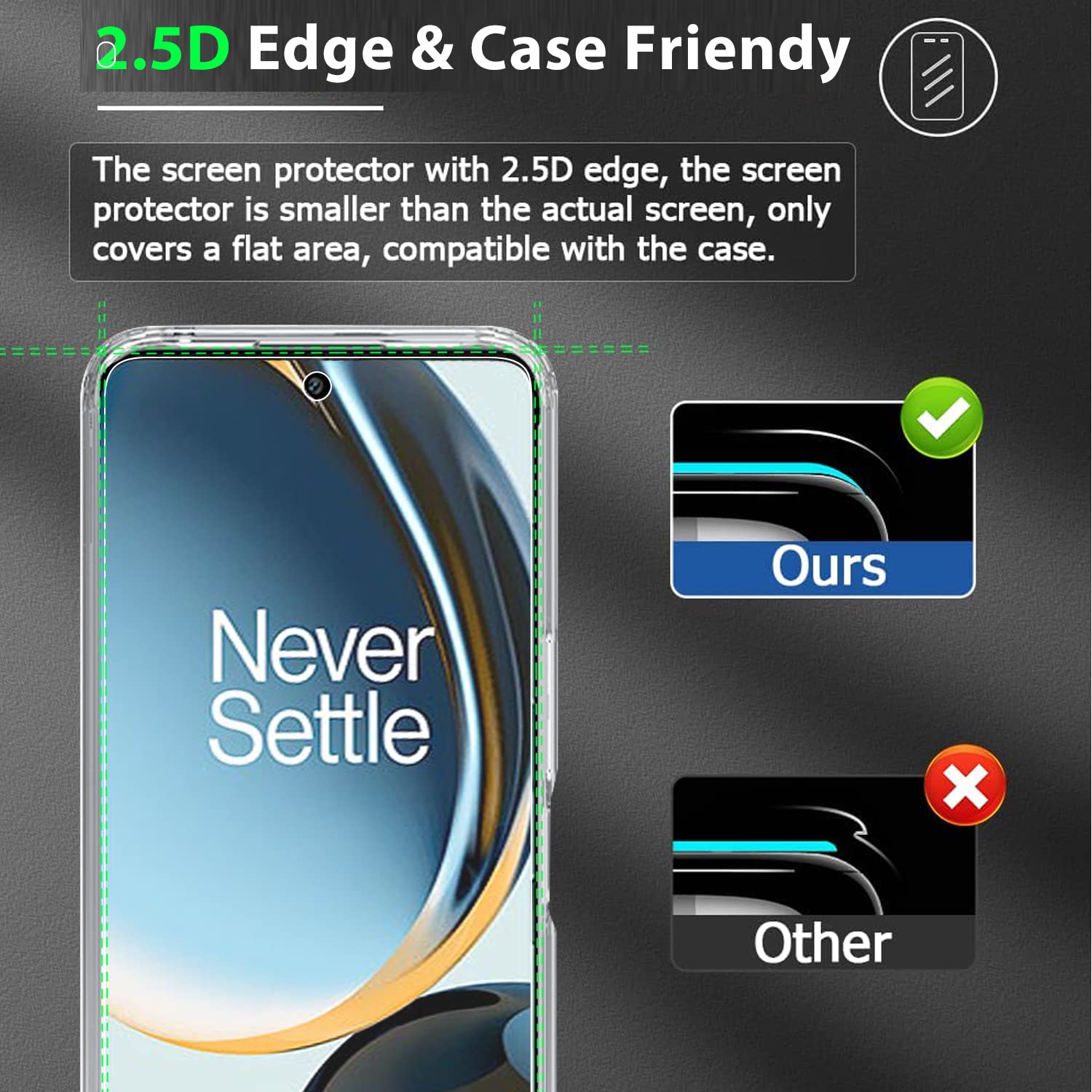 Zeking [3-Pack OnePlus Nord N30 Privacy Tempered Glass Screen Protector, Anti-Glare 9H Hardness [3D Touch][Case Friendly] [Anti Scratch][Anti-Fingerprint] Bubble Free