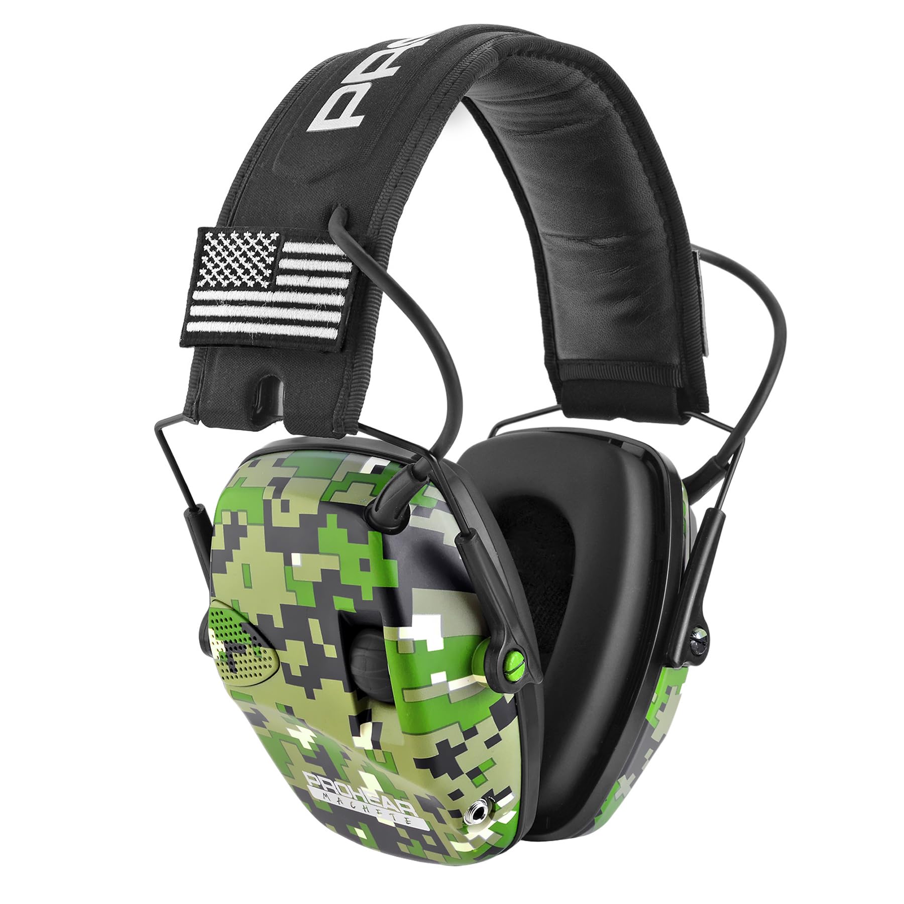 PROHEAR Electronic Ear Protection for Shooting with 4X Sound Amplification, Gun Range Hearing Protection Muffs, NRR 23dB Noise Reduction Headphones for Hunting, Camo