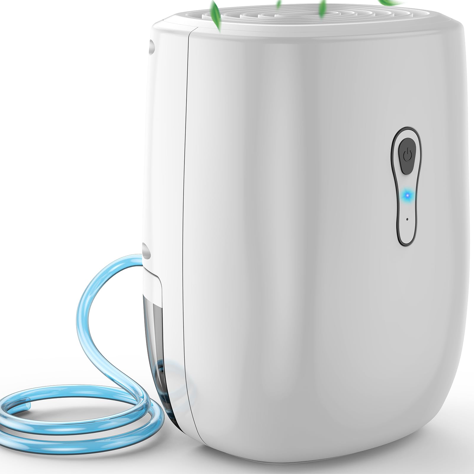 Dehumidifiers for Home, Small Dehumidifiers with Drain Hose(30OZ),2400 Cubic Feet (260 sq ft) Portable Dehumidifier for Room, Auto Shut Off, 30dB Ultra Quiet, Dehumidifiers for Bathroom, Basement,