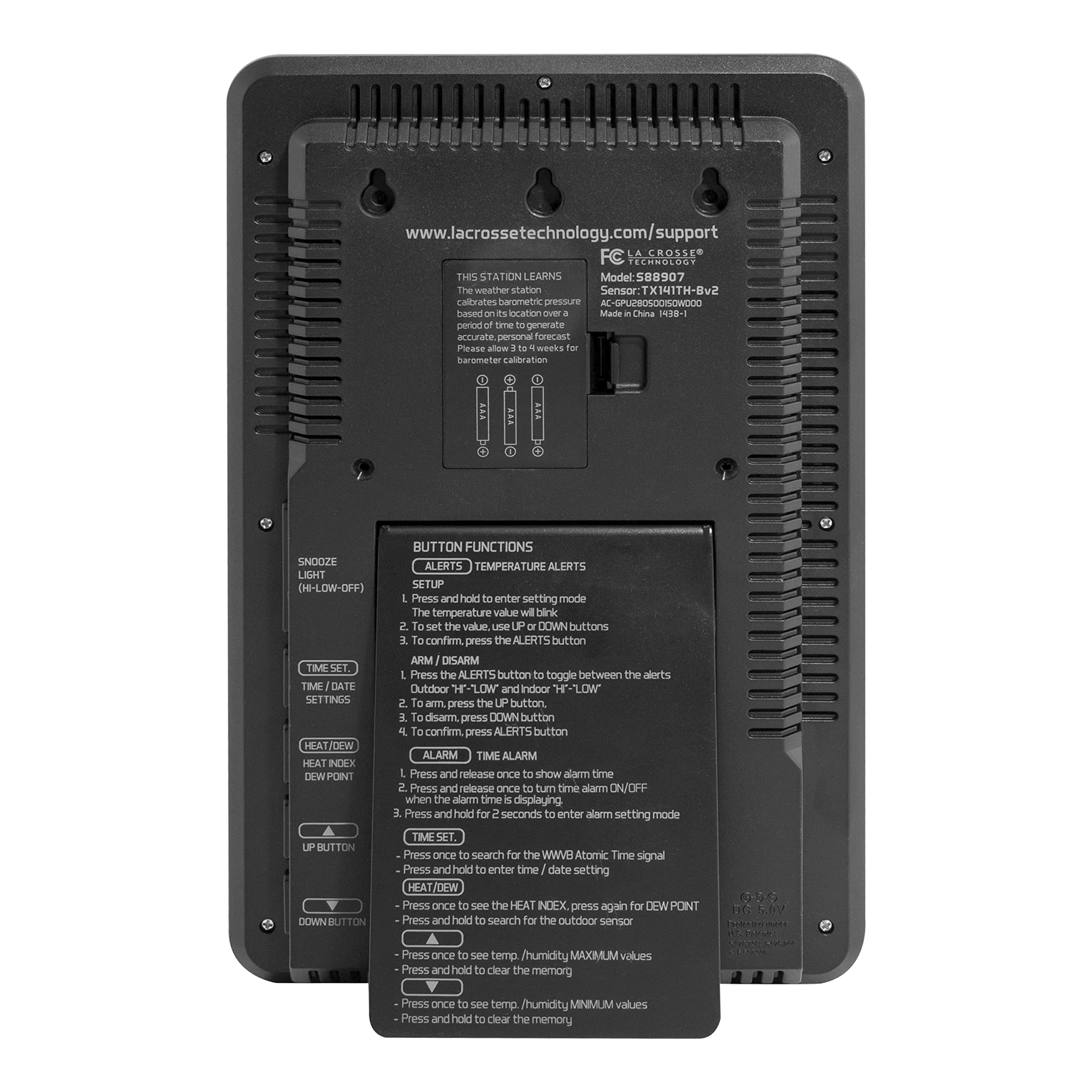 La Crosse Technology S88907, Plus S82967 Bundle Combination Pack, Onyx
