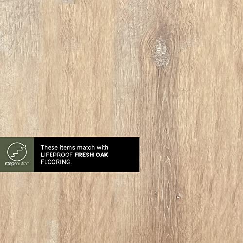 Step Solution 2 Stair Steps Kit - Includes 2 Stair Treads with Bullnose and 2 Fillers Combo - Vinyl Planks on Stairs - Match Home Depot Vinyl Floor Colors - 12" W x 42" L - Fresh Oak Color